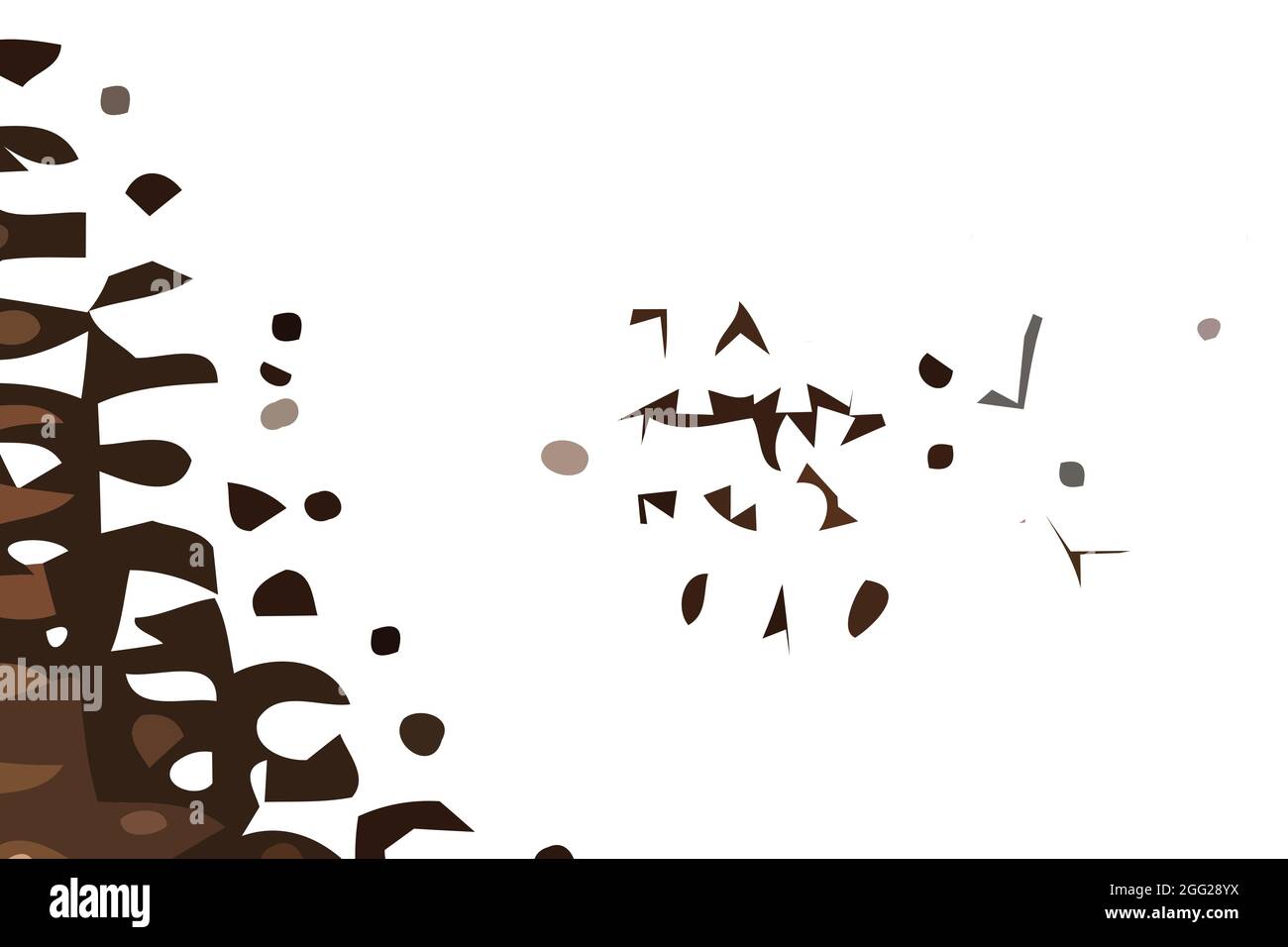 Brown and white background. Abstract vector. Modern geometric design ...