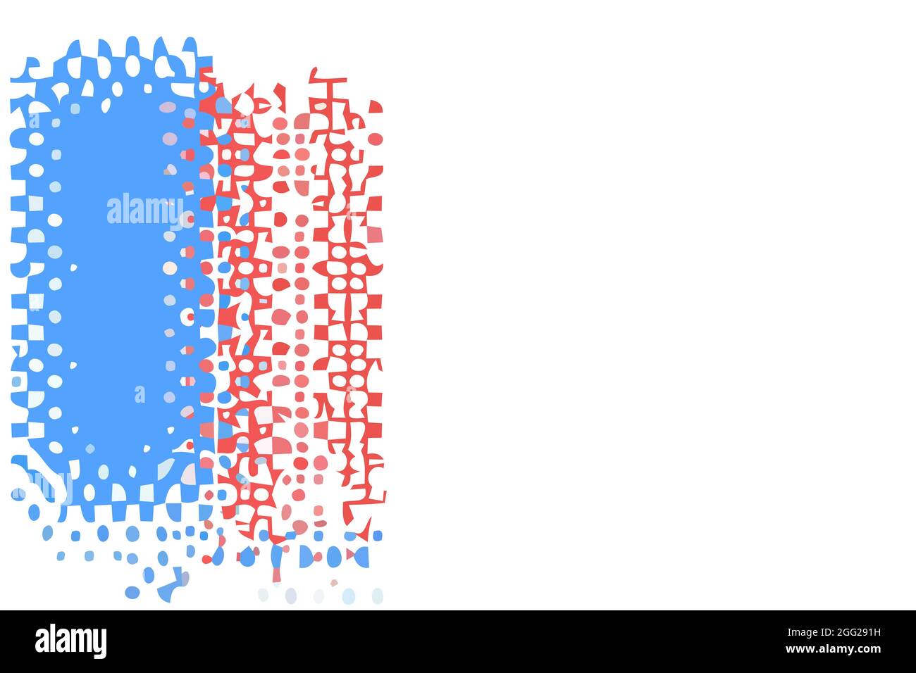 Blue and red background. Abstract vector. Modern geometric design. 2D ...