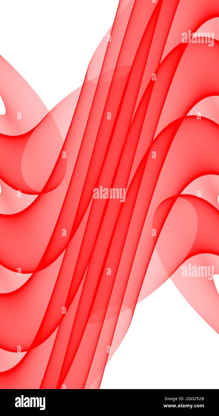 Abstract background 4k white red orange light dark black waves and ...