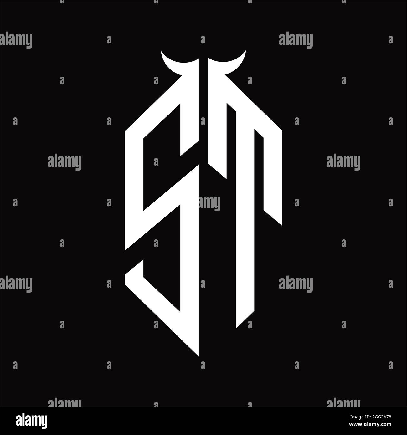 St monogram Stock Vector Images - Alamy