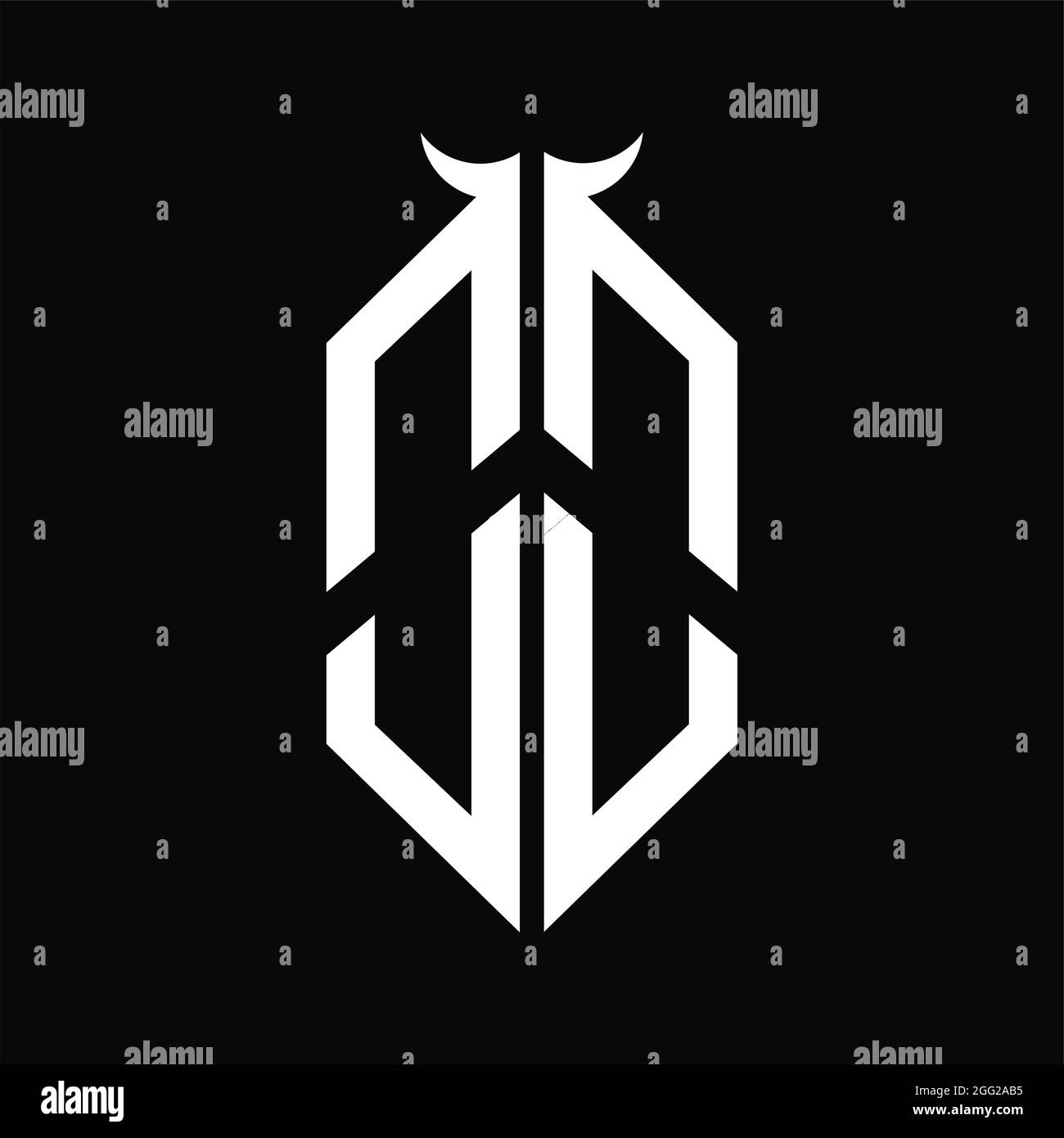 OO Logo monogram with shield shape isolated black background design ...