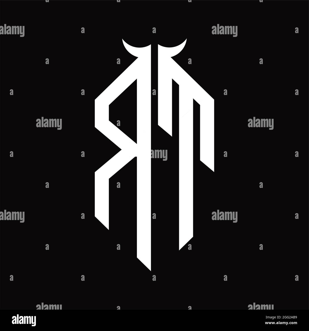 RT Logo monogram with shield shape isolated black background design template Stock Vector Image ...