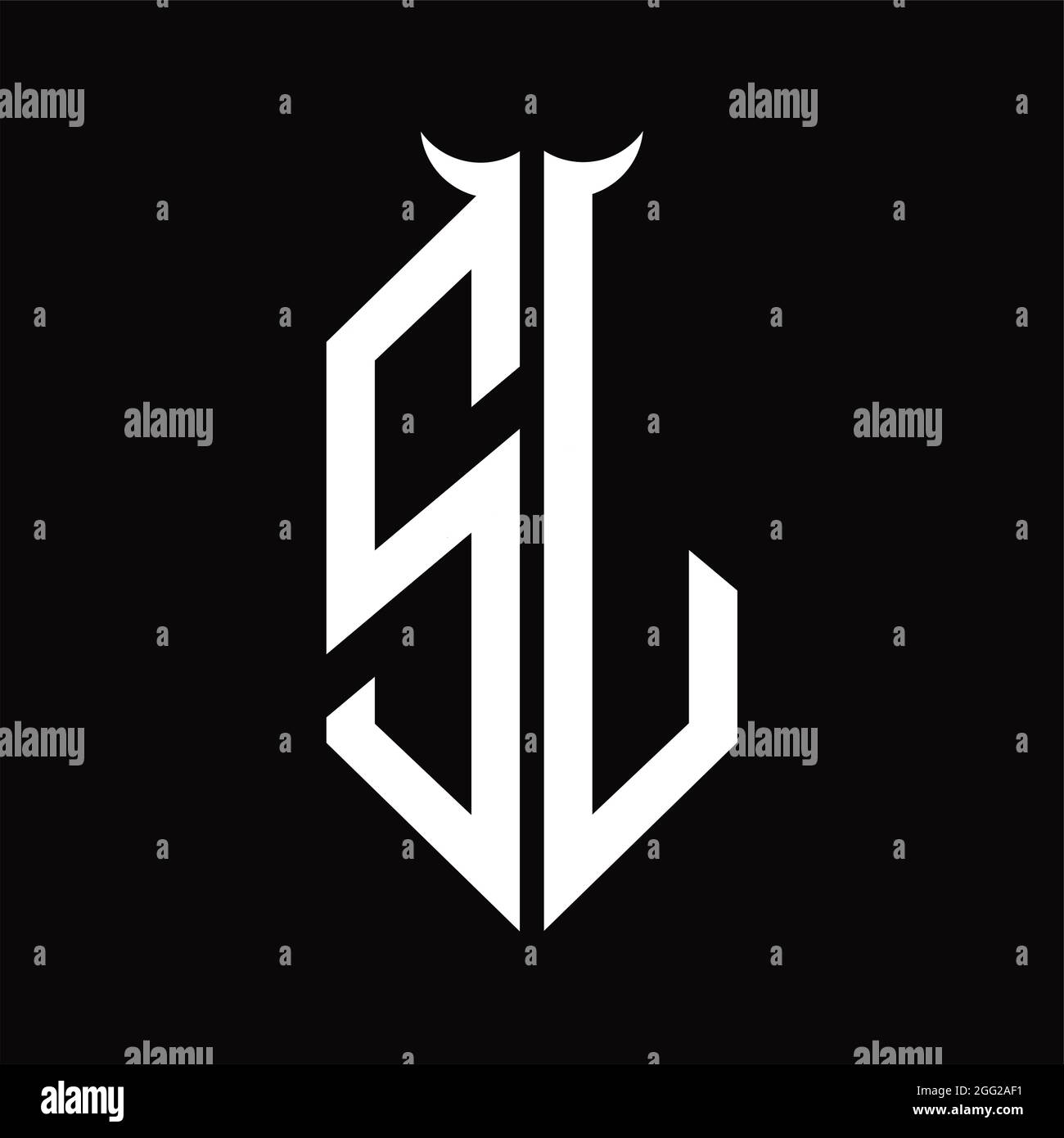 Sj monogram Stock Vector Images - Alamy