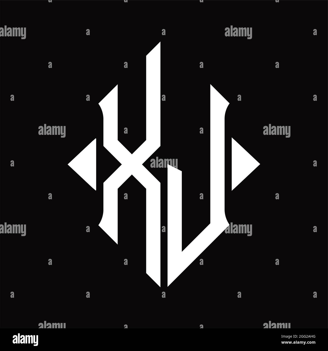 XJ Logo monogram with shield shape isolated black background design template Stock Vector Image ...