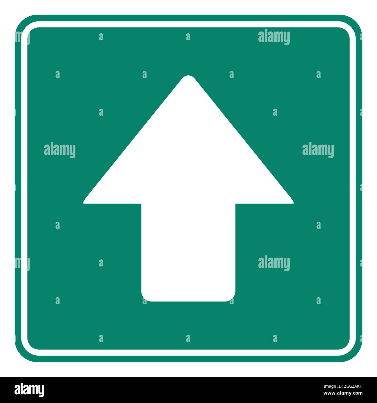 Up arrow and road sign Stock Photo - Alamy