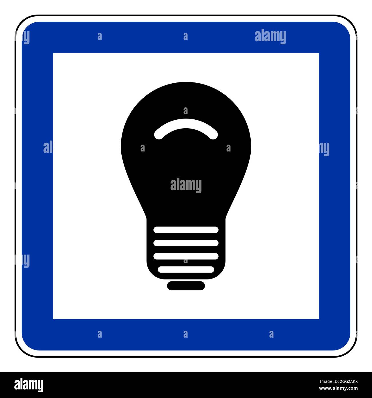 Light bulb and road sign Stock Photo - Alamy