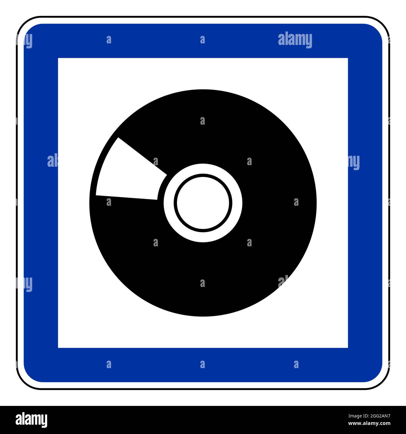 Disc and road sign Stock Photo - Alamy