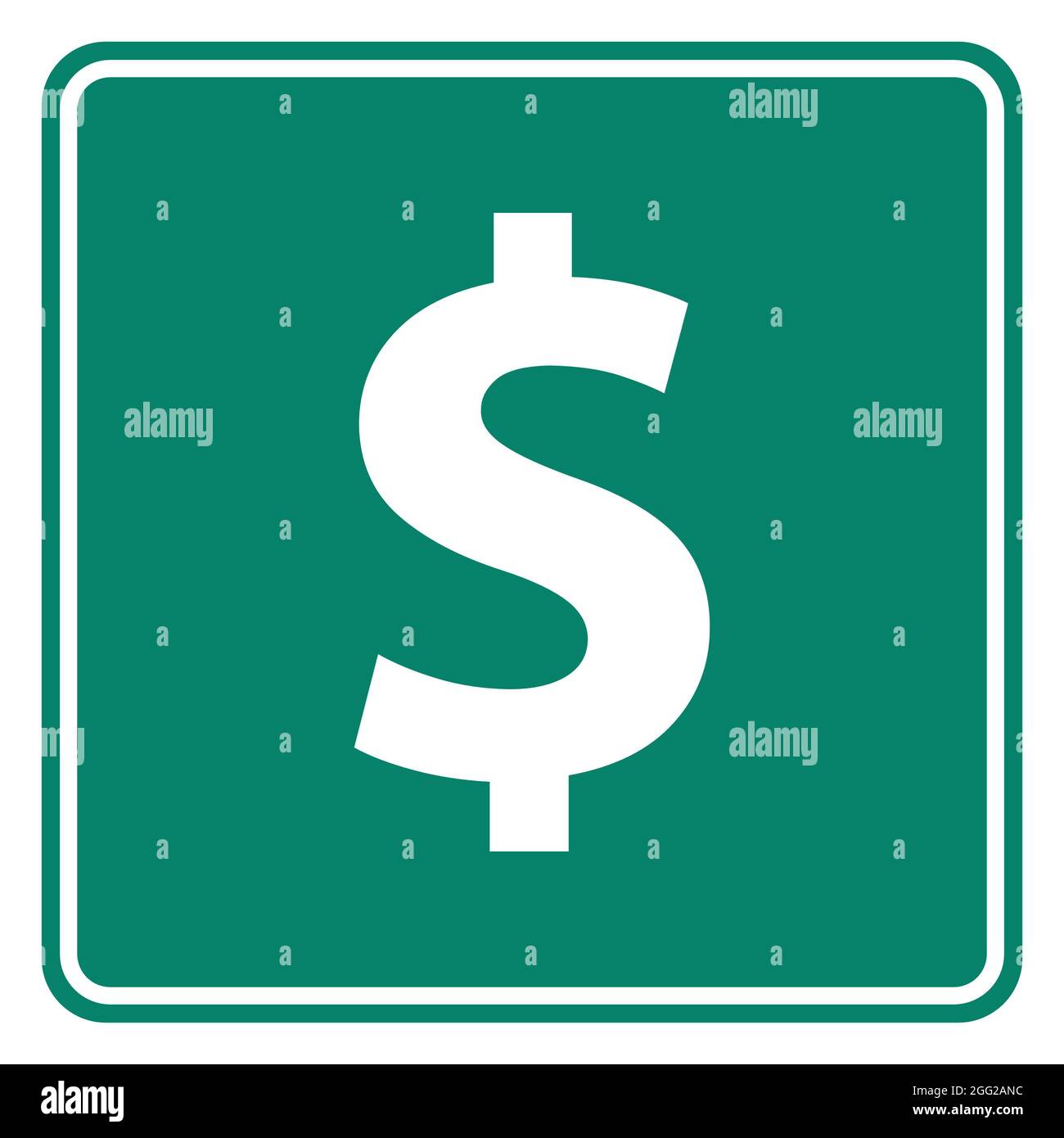 Dollar and road sign Stock Photo - Alamy