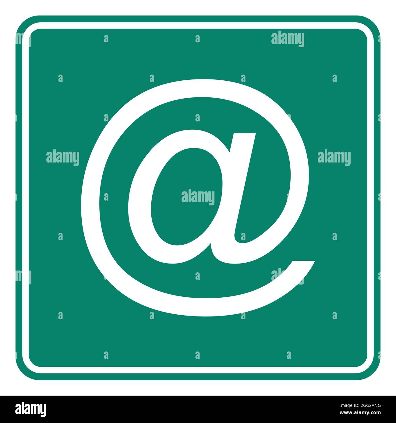 E-mail symbol and road sign Stock Photo - Alamy