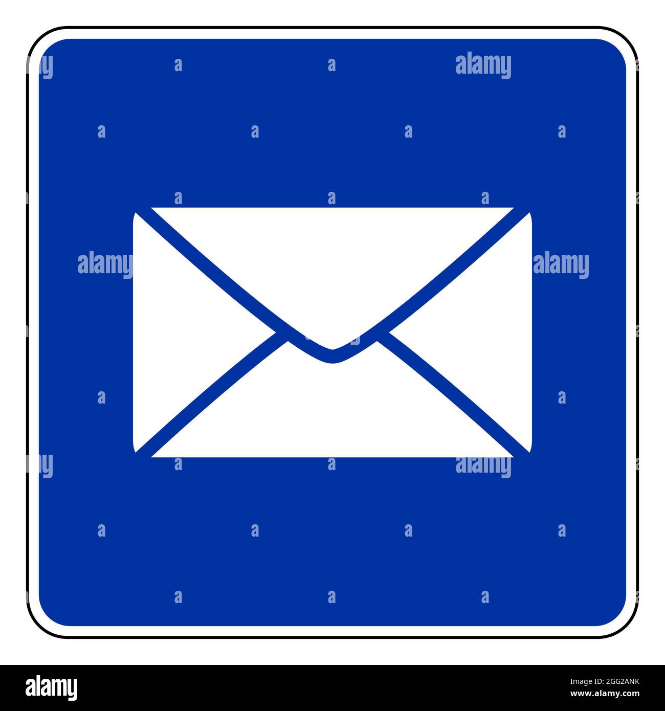 Envelope and road sign Stock Photo - Alamy