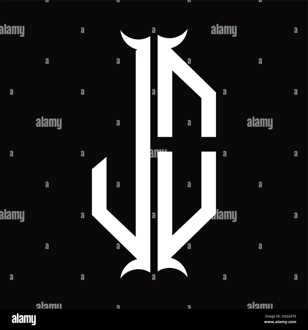 JO Logo monogram with horn shape design template Stock Vector Image ...