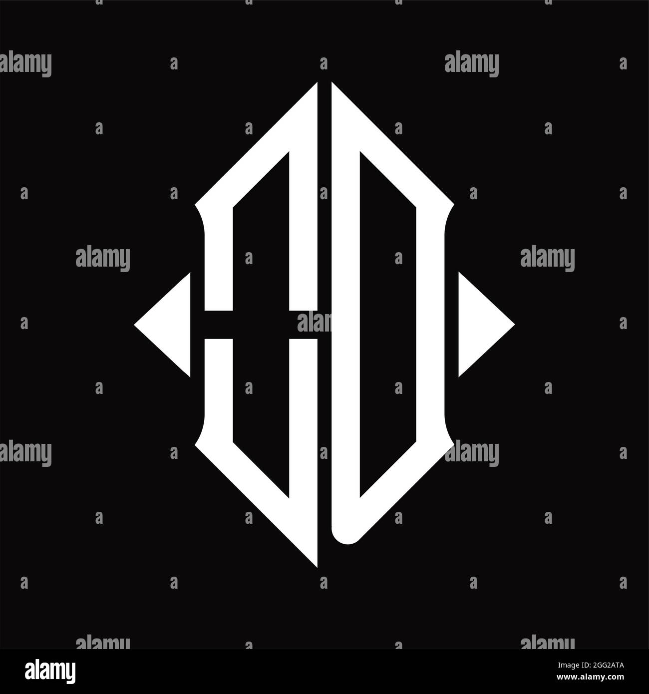 Od letter design Stock Vector Images - Alamy
