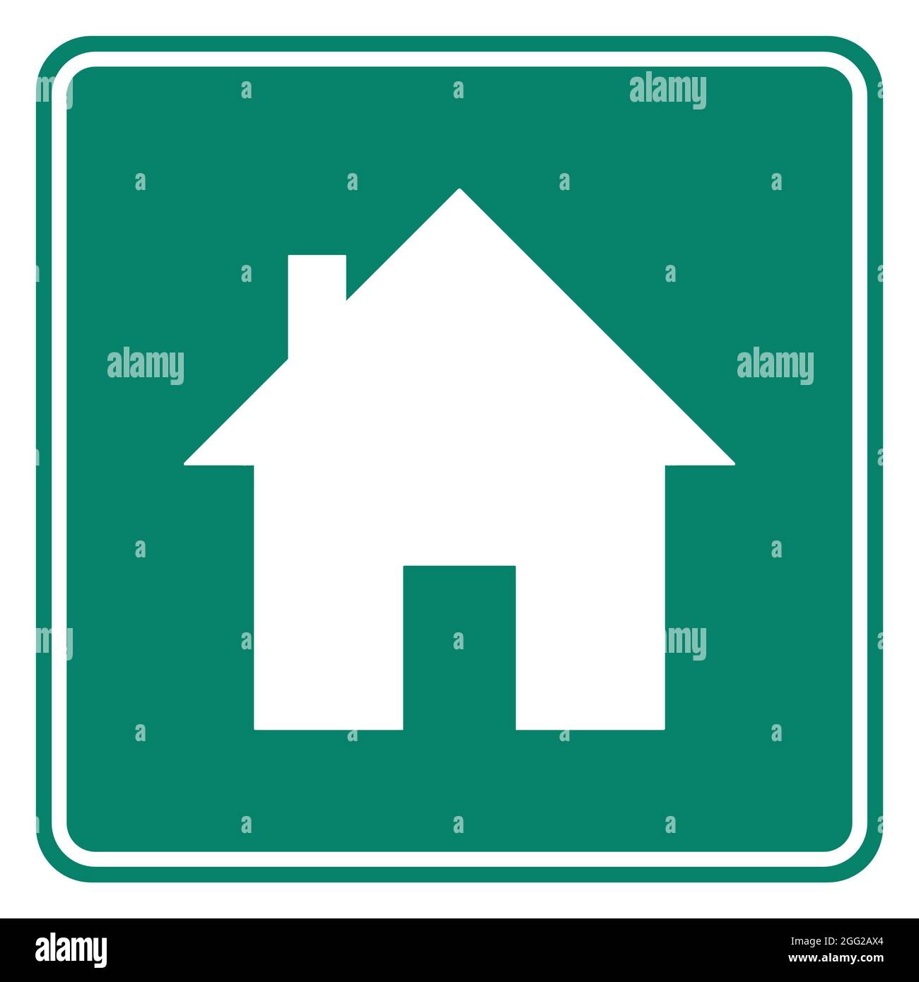 Home and road sign Stock Photo - Alamy
