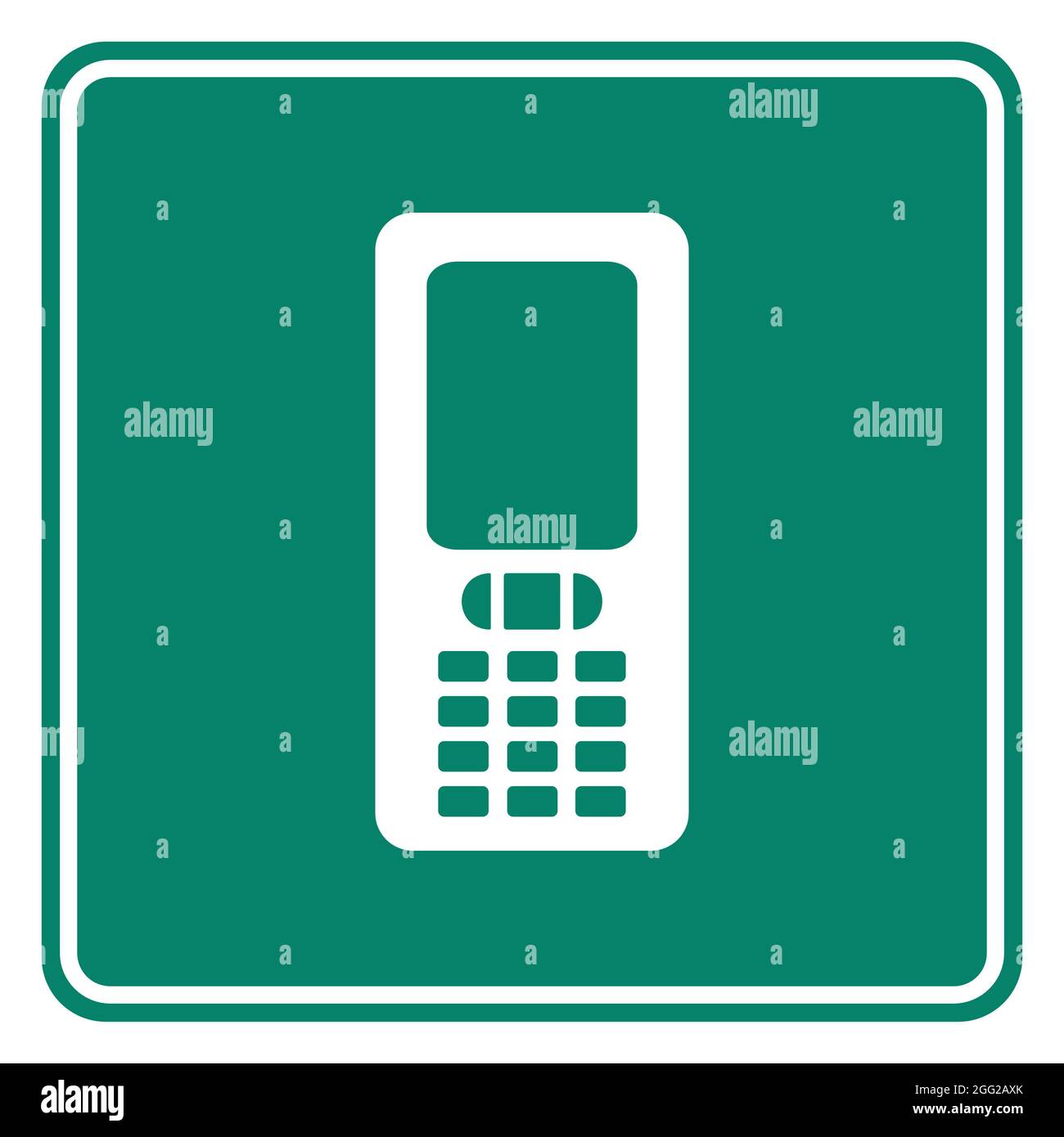 Mobile phone and road sign Stock Photo - Alamy