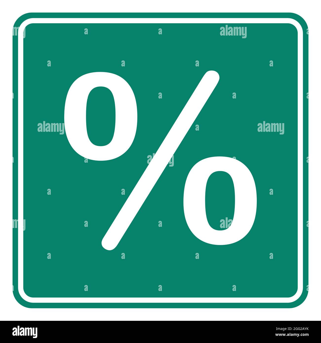 Percent and road sign Stock Photo - Alamy