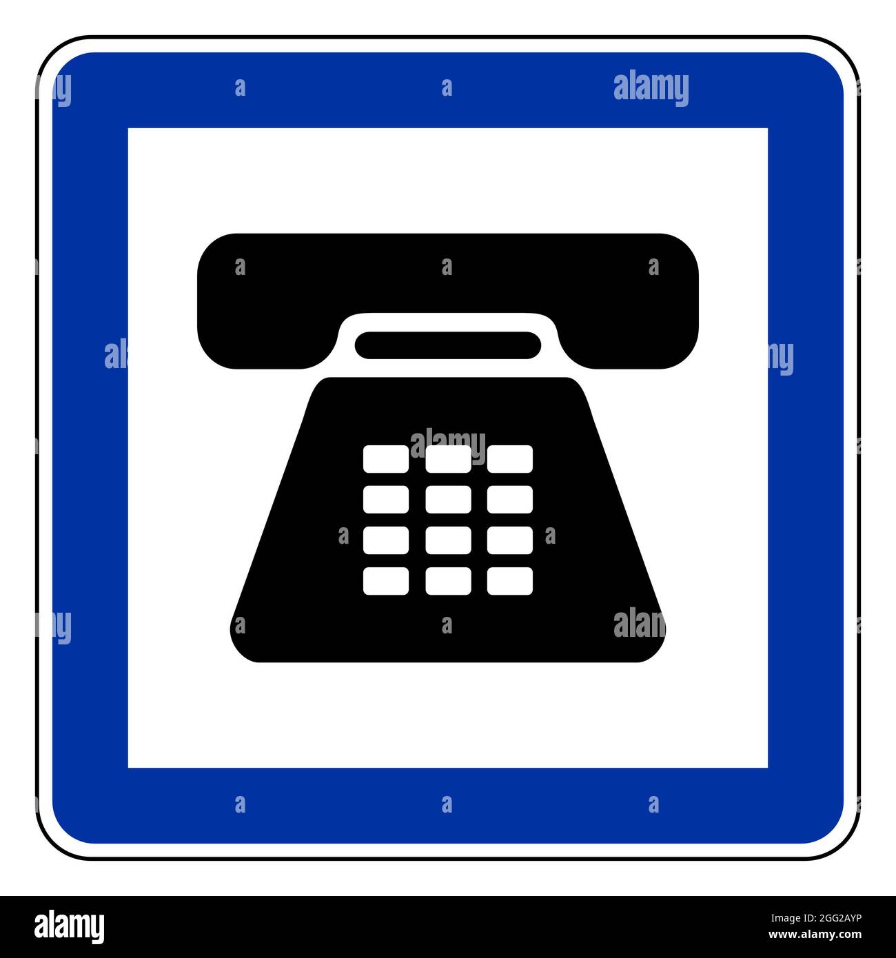 Phone and road sign Stock Photo - Alamy