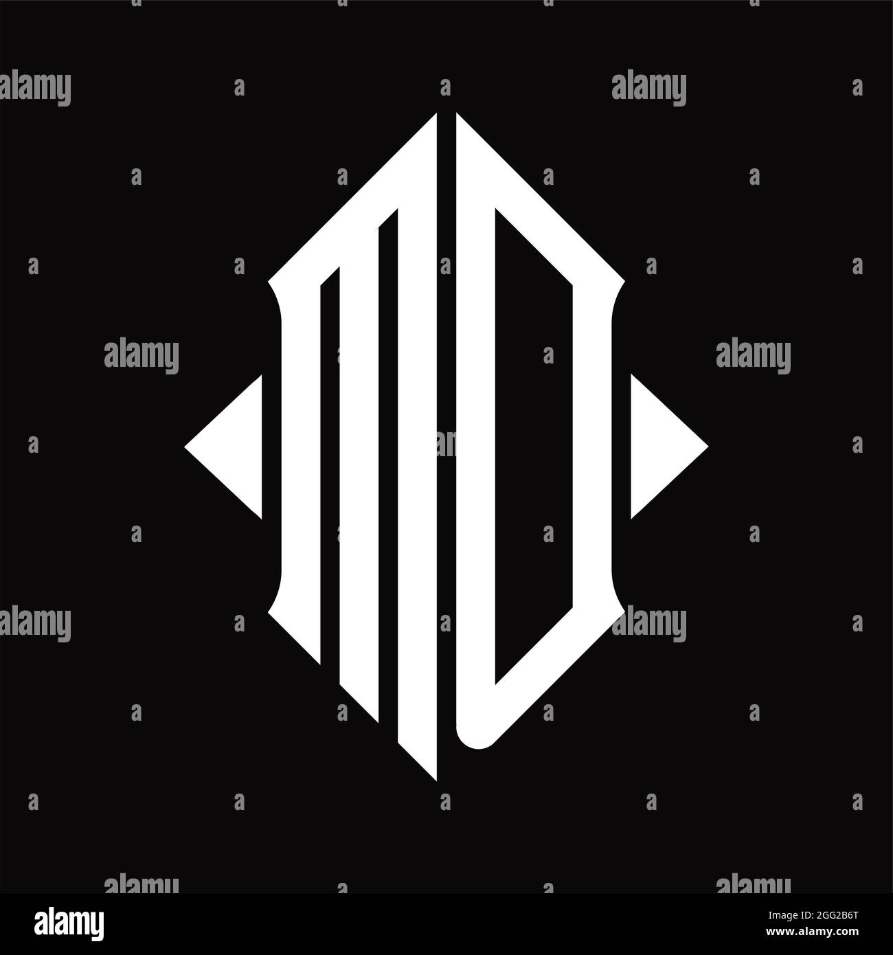 MD Logo monogram with shield shape isolated black background design ... MD Logo monogram with shield shape isolated black background design ...