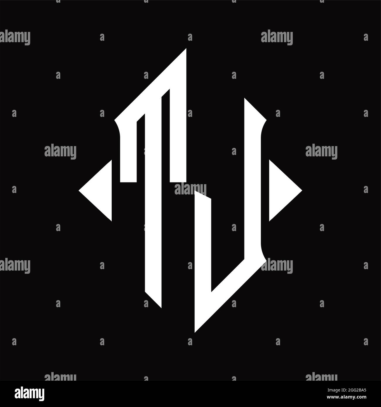 TJ Logo monogram with shield shape isolated black background design template Stock Vector Image ...