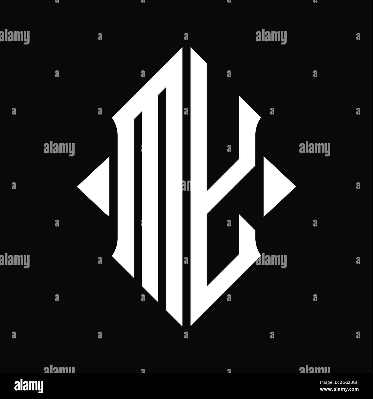 MY Logo monogram with shield shape isolated black background design ...