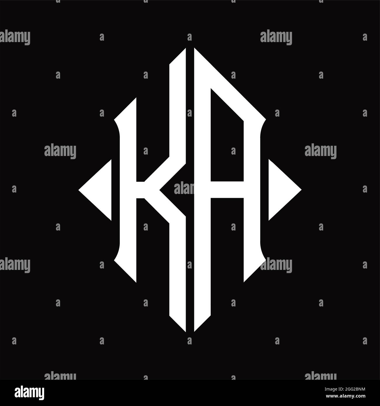 Ka monogram Stock Vector Images - Alamy