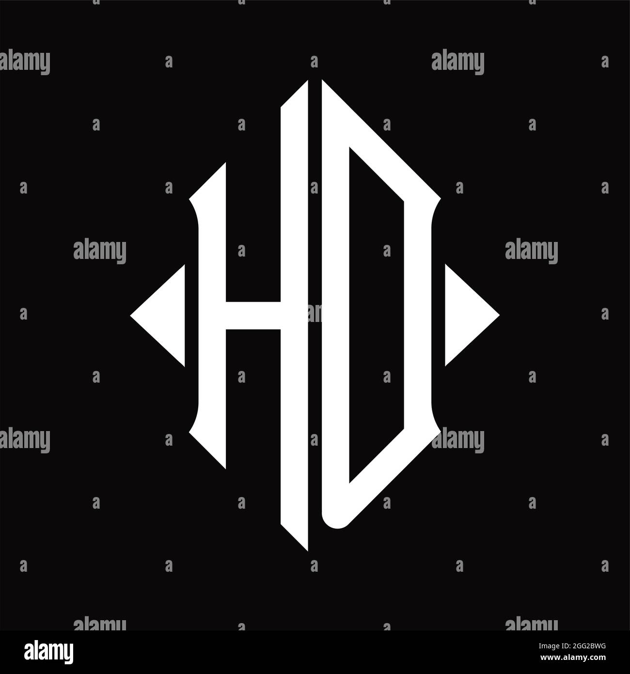 HD Logo monogram with shield shape isolated black background design ...