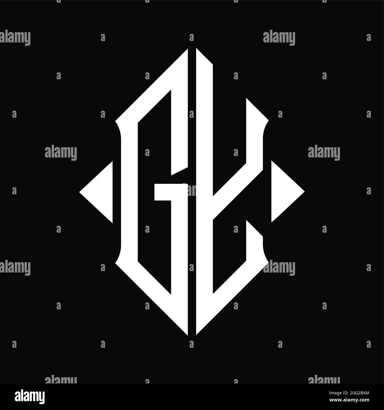 GY Logo monogram with shield shape isolated black background design template Stock Vector Image ...