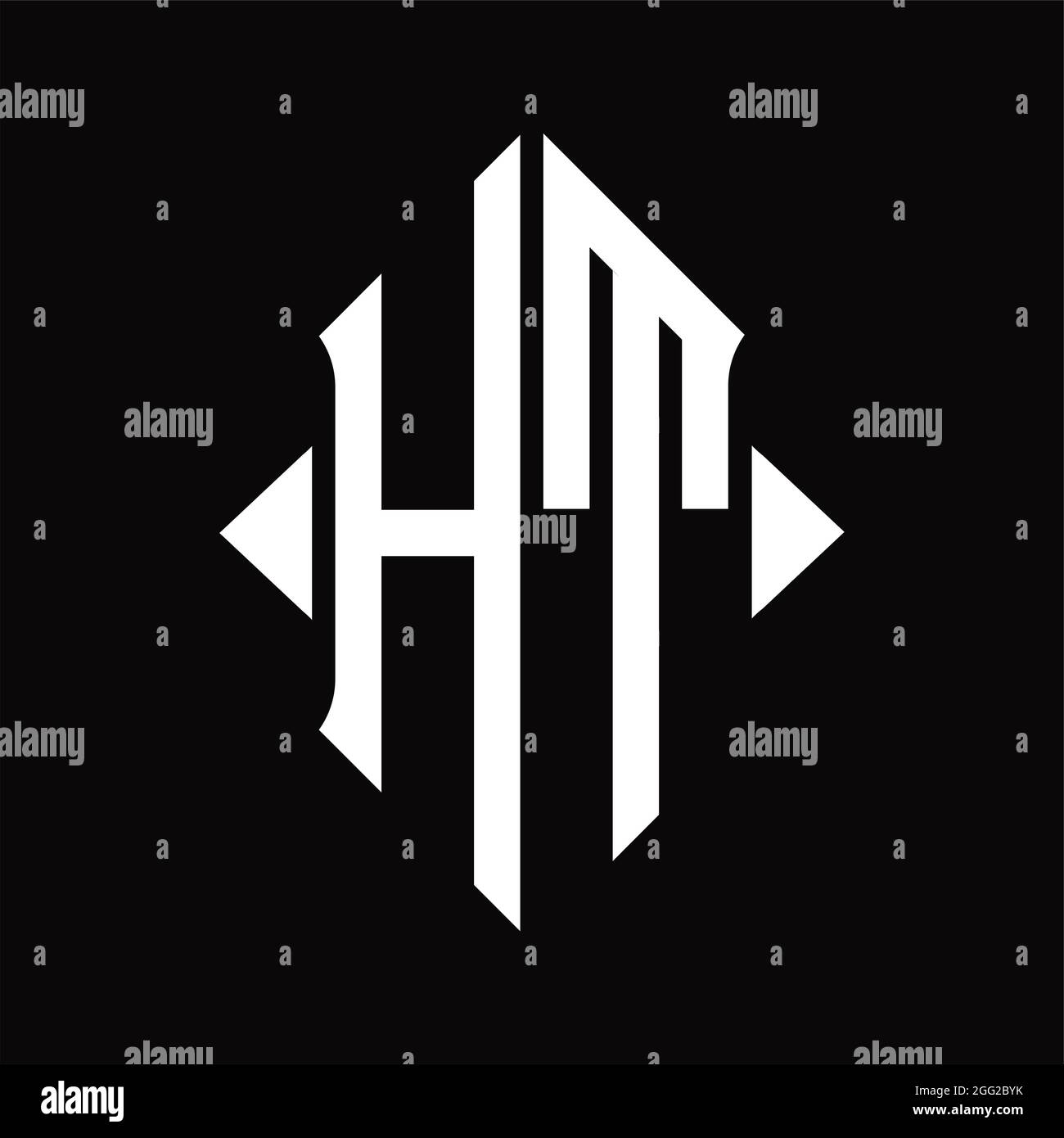 HT Logo monogram with shield shape outline design template isolated in ...