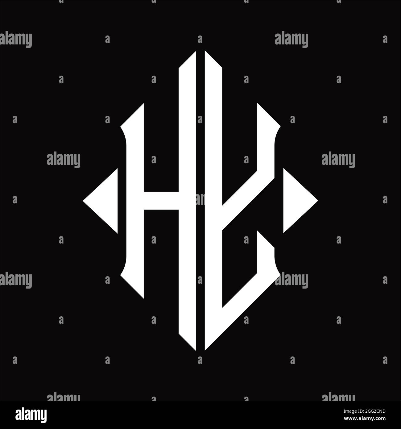 HY Logo monogram with shield shape outline design template isolated in ...
