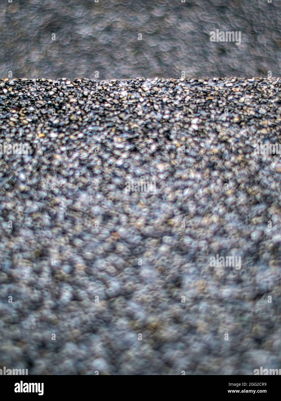 Choose to focus on just one step, the rough, anti-slip surface of the ...