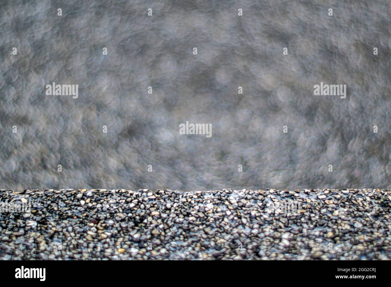 Choose to focus on just one step, the rough, anti-slip surface of the ...