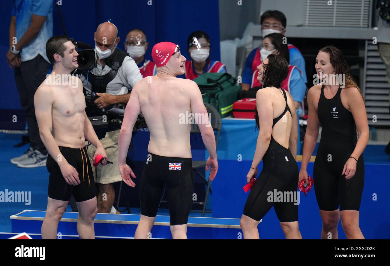 Great Britain's Reece Dunn, Jordan Catchpole, Bethany Firth and Jessica ...