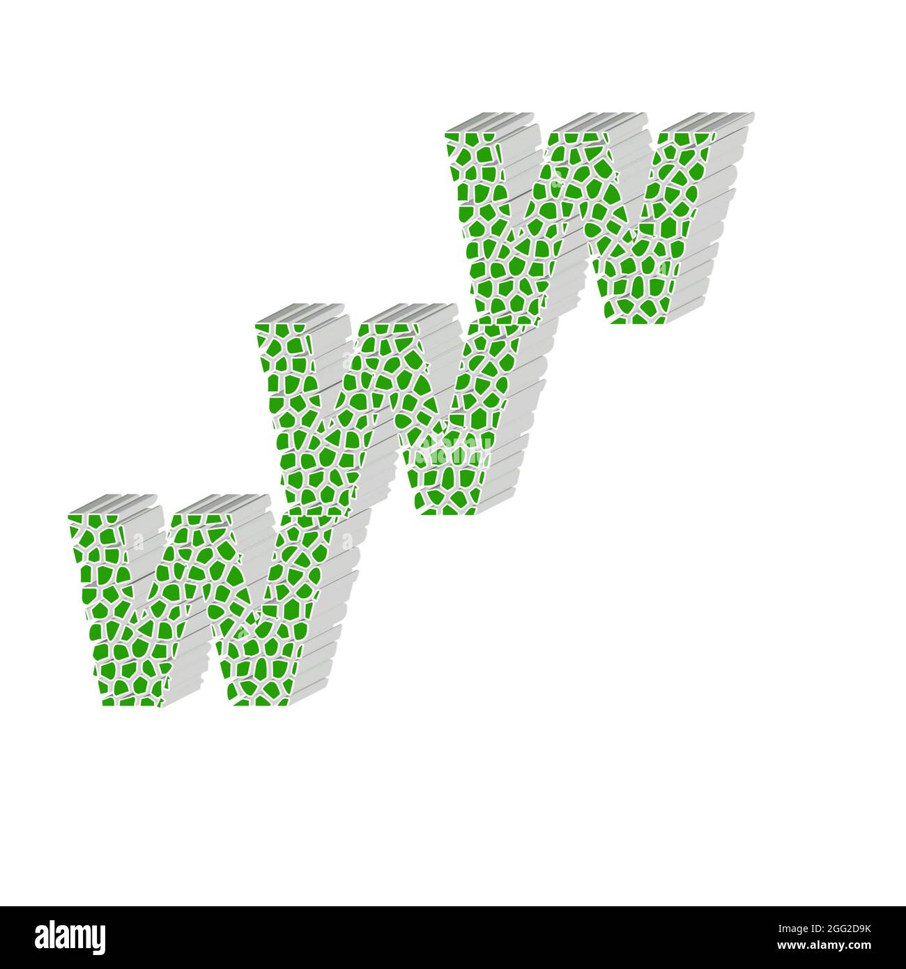 Www internet world wide web letters colorful 3d render white background ...