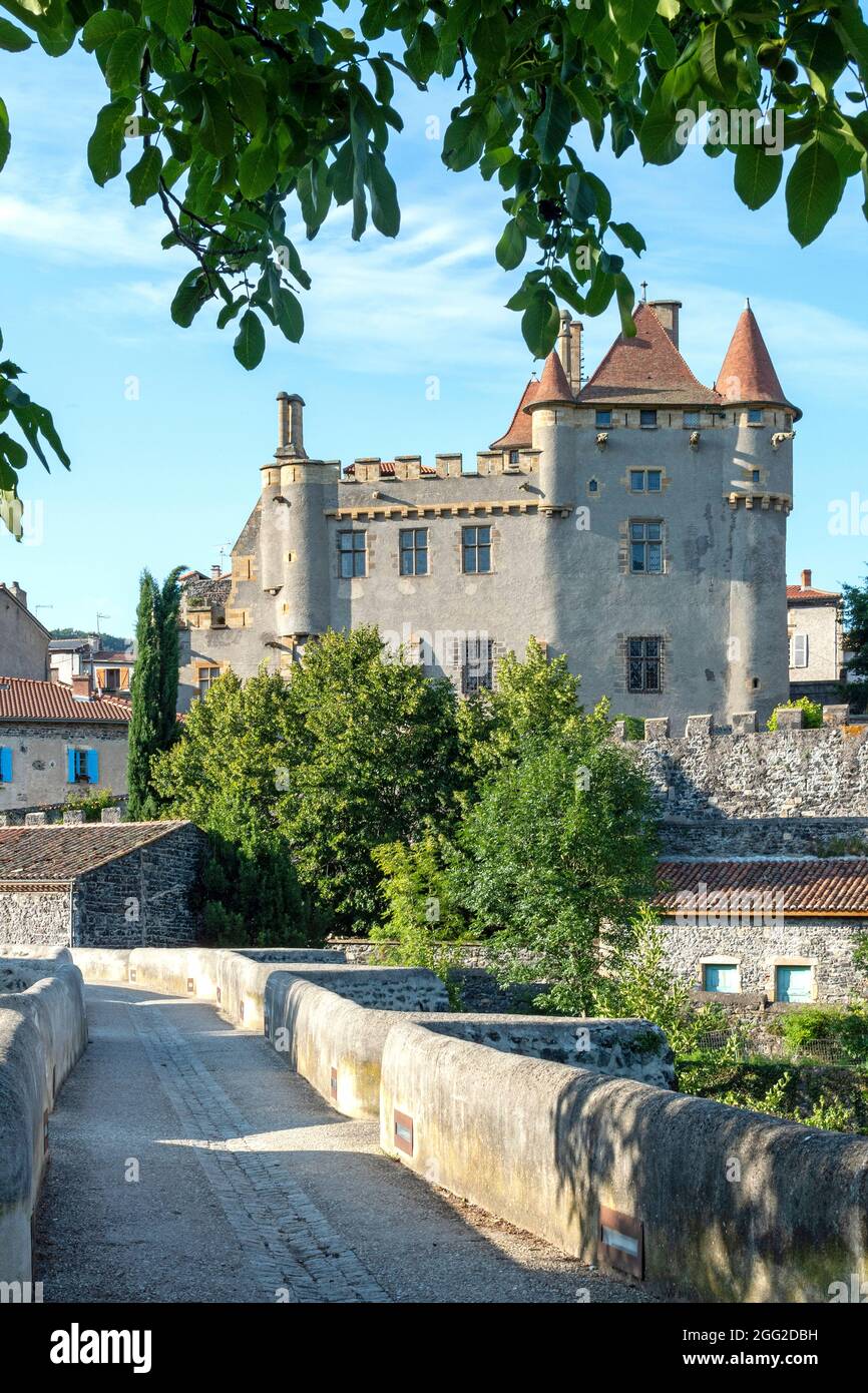 Saint Amant Tallende, view of the castle of Murol in Saint Amant, Puy ...