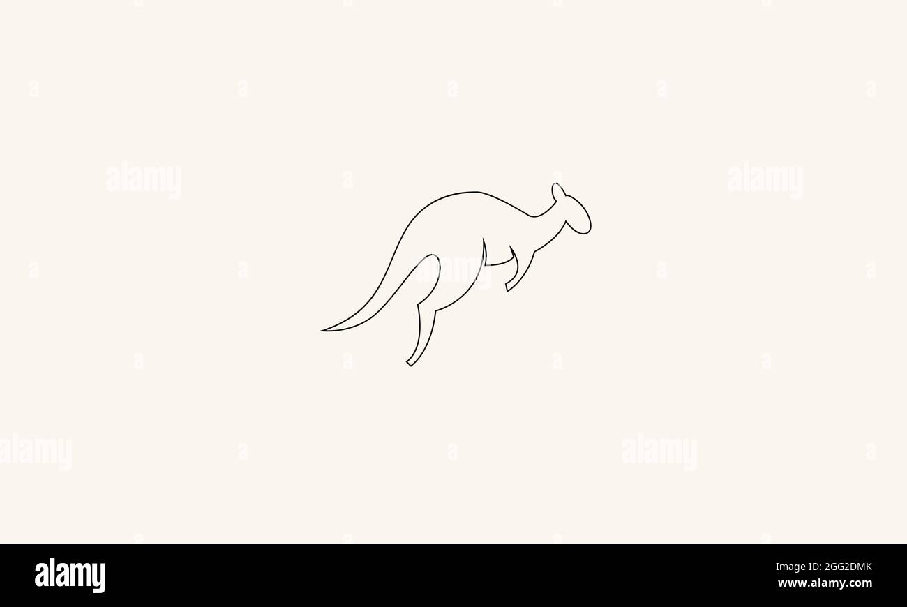 Australian kangaroo logo hi-res stock photography and images - Alamy
