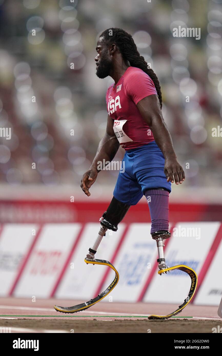 Tokio, Japan. 28th Aug, 2021. Paralympics: Athletics, long jump, men ...