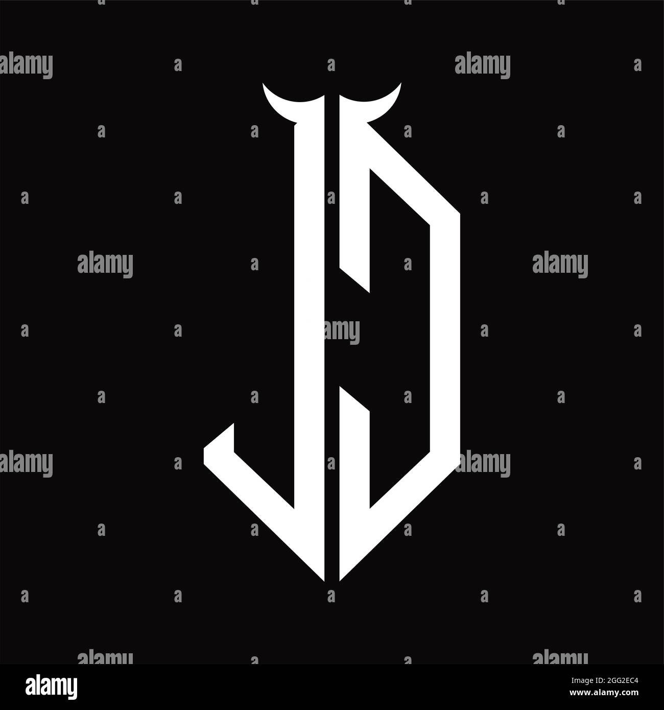 LC Logo monogram with shield shape ribbon black background design ...