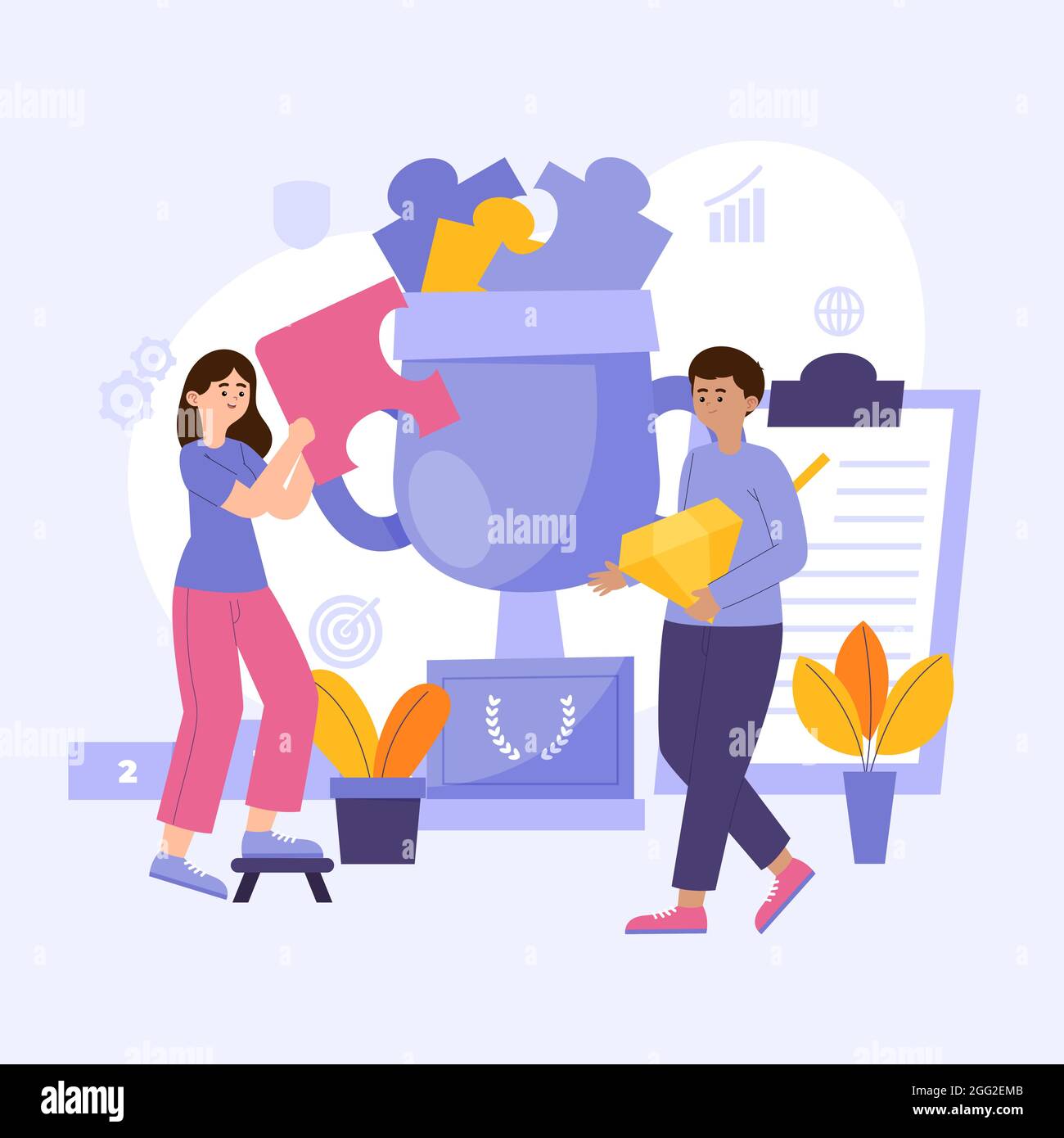 Hand drawn flat core values concept Vector illustration Stock Vector ...