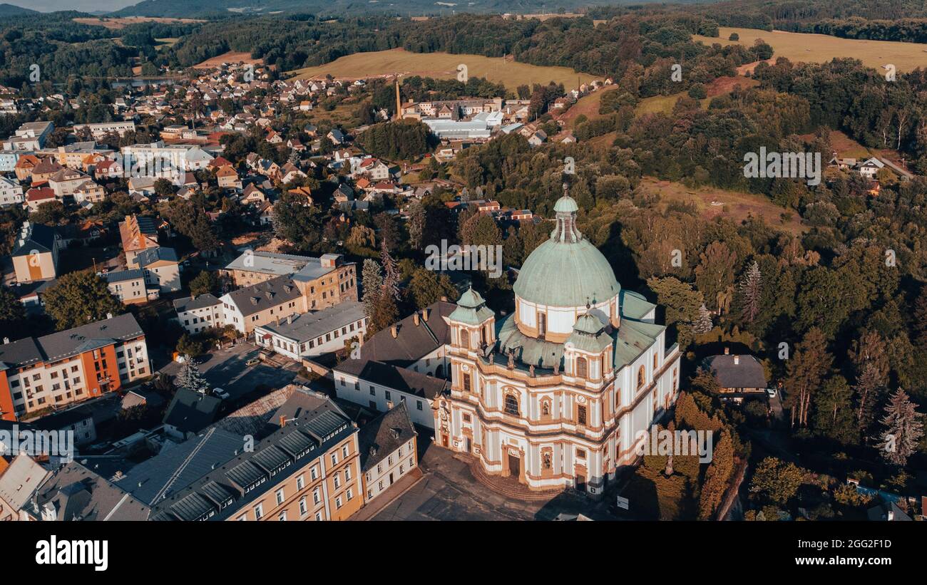 Jablonne v Podjestedi Basilica Stock Photo - Alamy