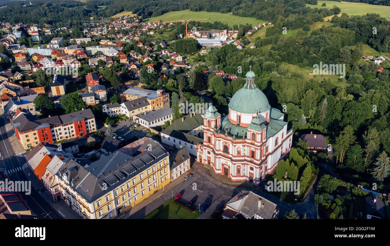 Jablonne v Podjestedi Basilica Stock Photo - Alamy