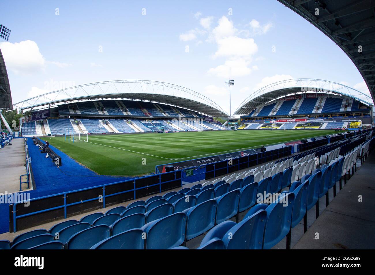 General interior view of The John Smiths Stadium, home ground of ...