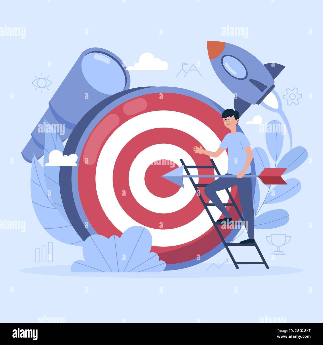 Hand drawn flat our mission concept Vector illustration Stock Vector ...