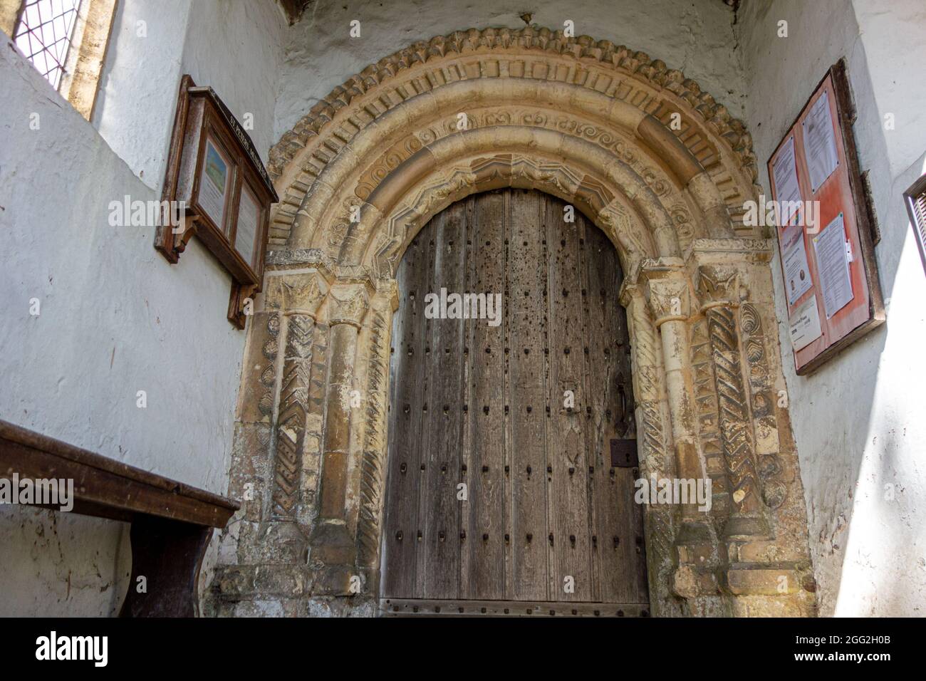 Norman Church Doorway Stock Photo - Alamy