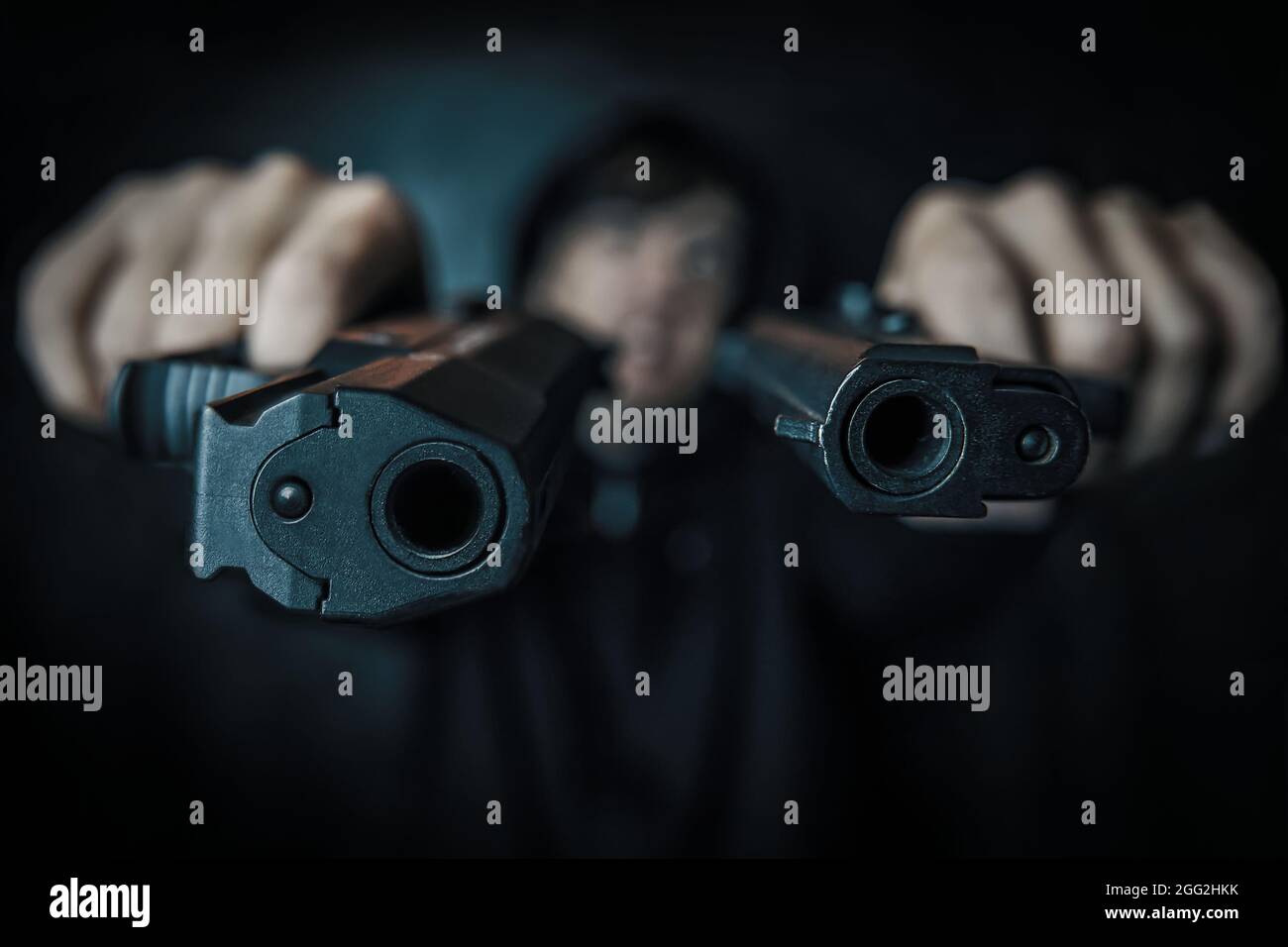Man gun gangster focus on hi-res stock photography and images - Alamy