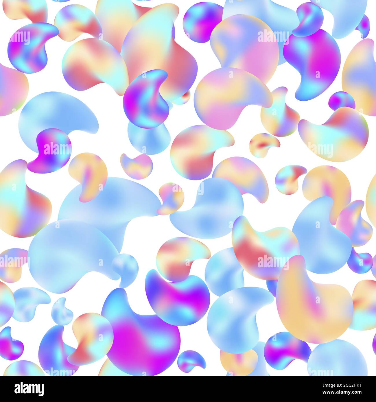 Hologram liquid plastic. Seamless pattern modern graphic gradient ...