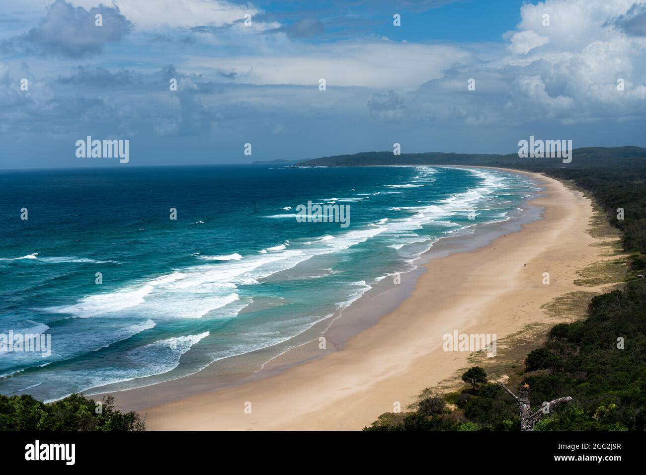 Scenic view of the Tallow Beach in Byron Bay, Australia Stock Photo - Alamy