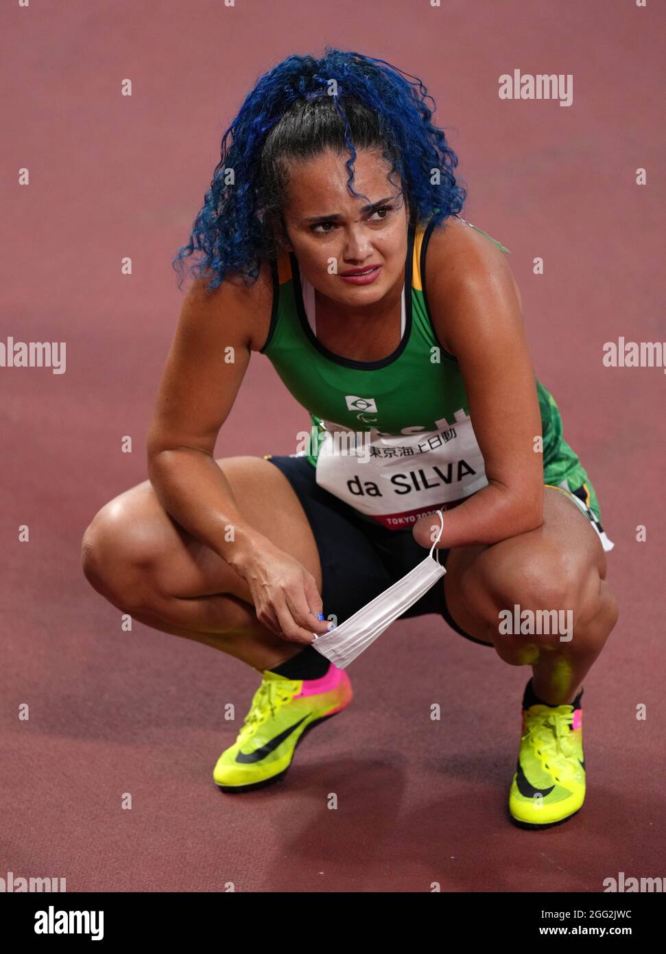 Brazil's Fernanda Yara da Silva after the Women's 400m - T47 Final at ...