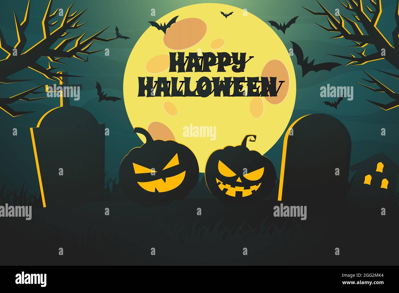 Gradient halloween background Vector illustration Stock Vector Image ...