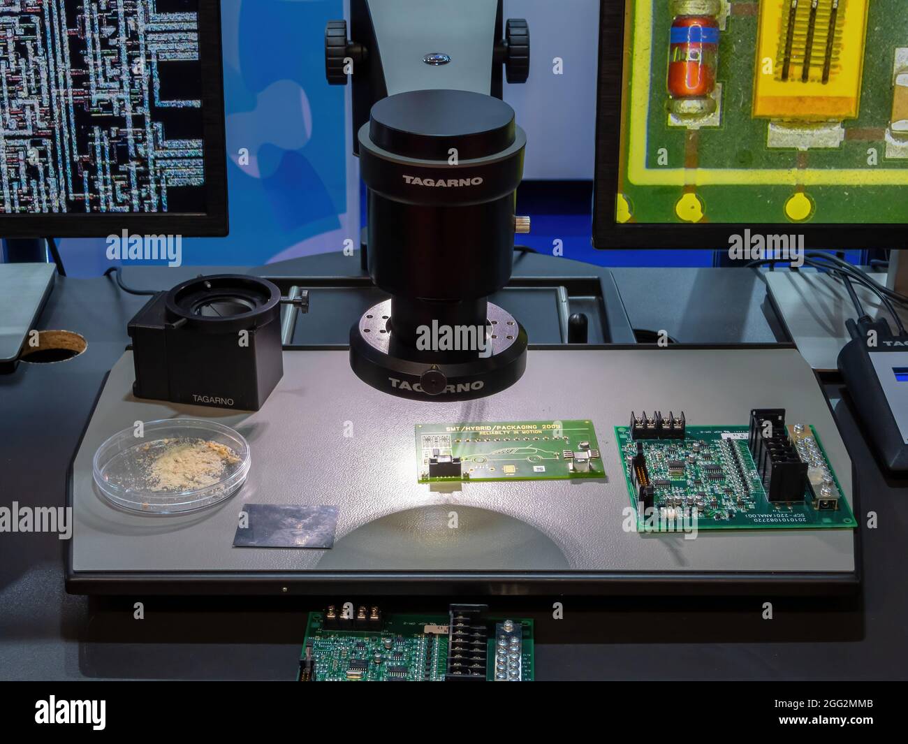 MOSCOW, RUSSIA - OCT 22, 2019. Digital microscope on exhibition Stock ...