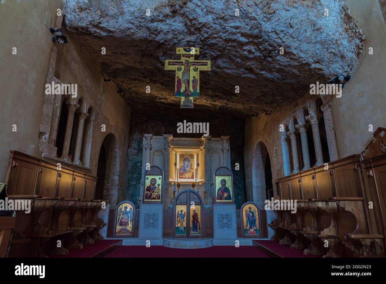 The abbey of Santa Maria di Pulsano is a monastic complex located on ...