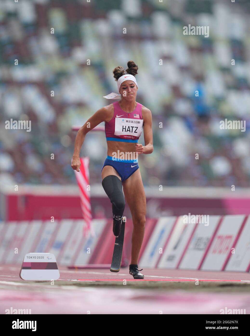 August 28, 2021: Beatriz Hatz from USA at long jump during athletics at ...